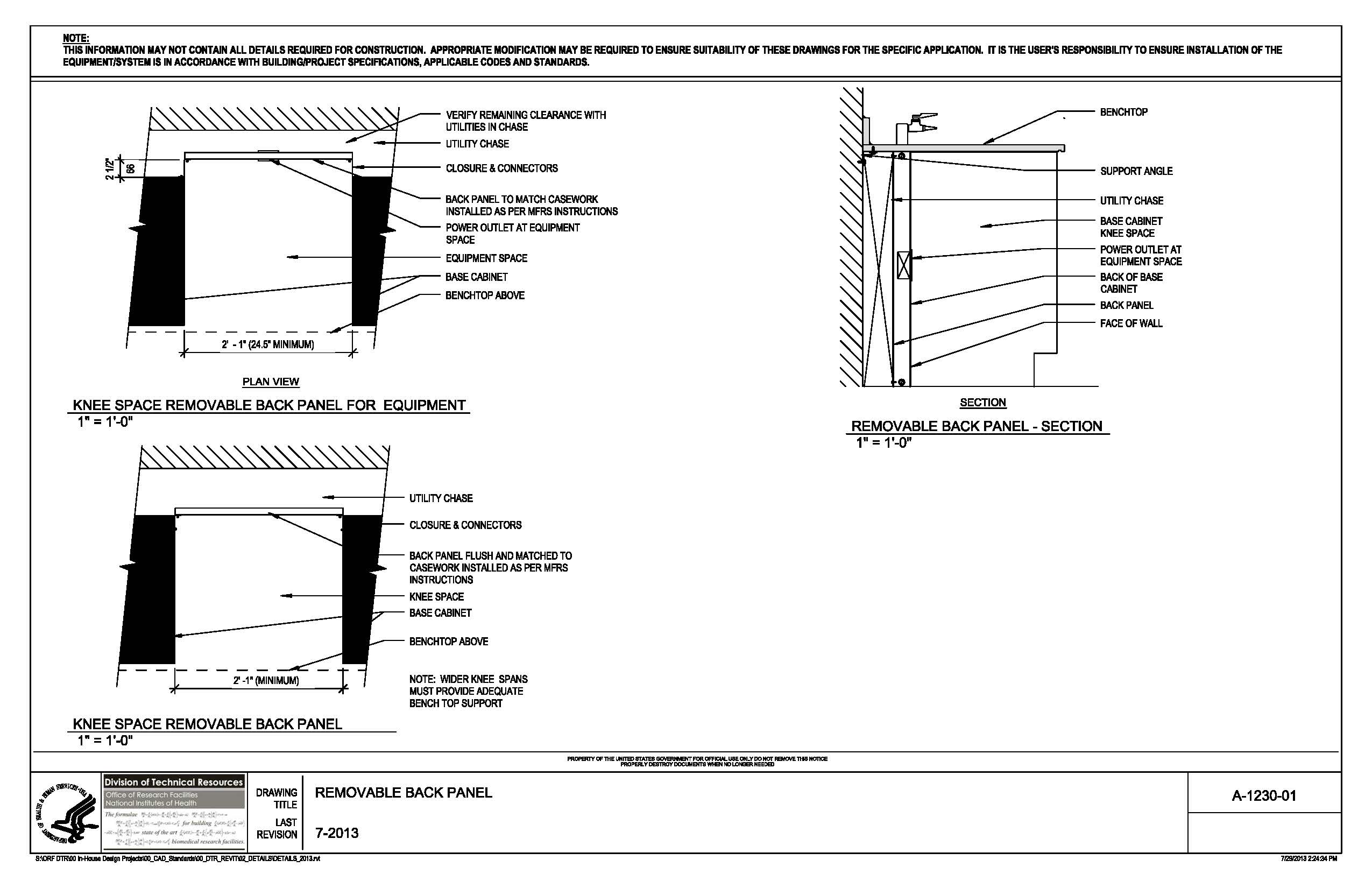 NIH Standard CAD Details
